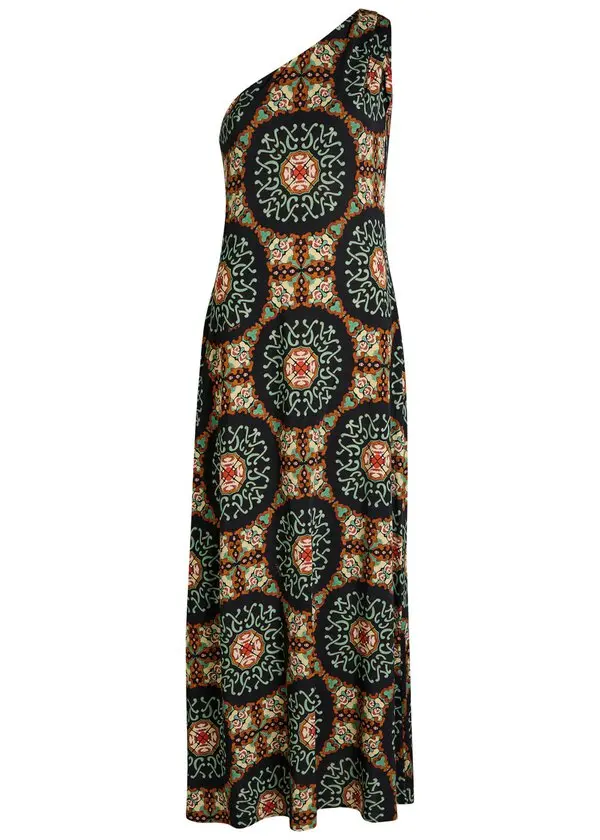La DoubleJ Clingy Roy Printed Stretch-jersey Midi Dress