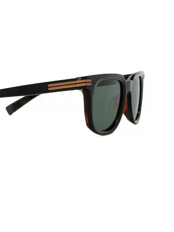 Zegna Square-frame Sunglasses - Black