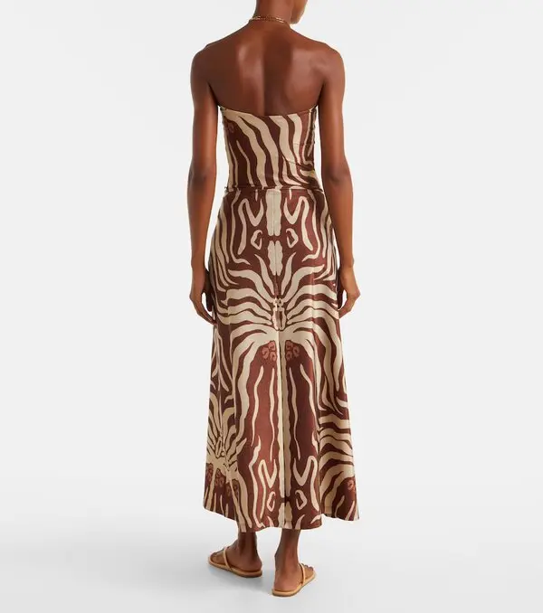 Johanna Ortiz Keel Gathered Maxi Skirt