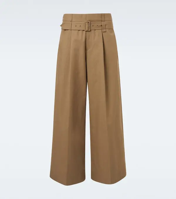 Simone Rocha Cotton-blend Canvas Wide-leg Pants