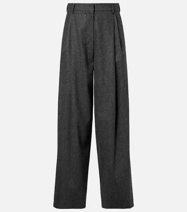 Max Mara High-rise Wool Straight Leg Trousers