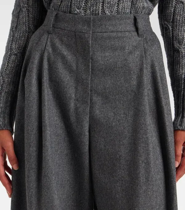 Max Mara High-rise Wool Straight Leg Trousers