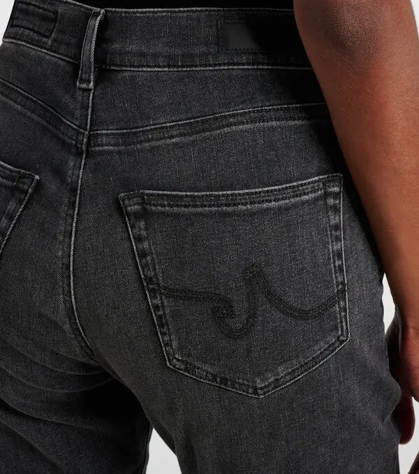 Ag Cropped Slim Jeans In Charcoal