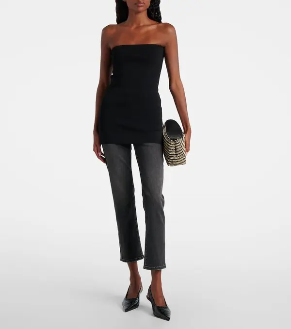 Ag Cropped Slim Jeans In Charcoal