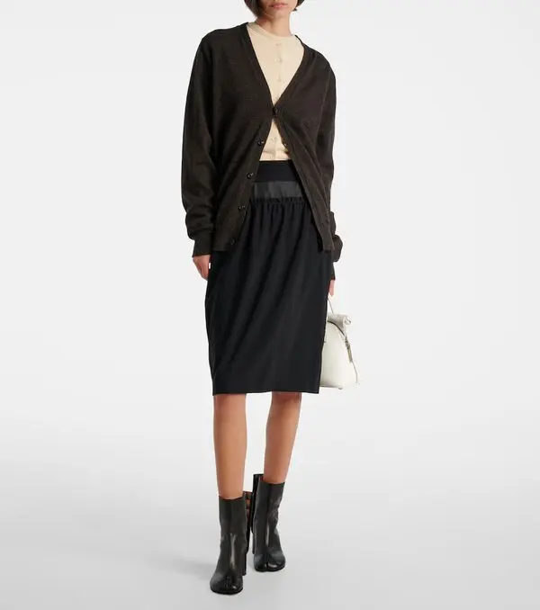 MAISON MARGIELA Four Stitches Wool Cardigan