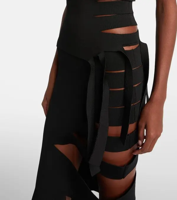 MUGLER Asymmetrical Cut-out Top