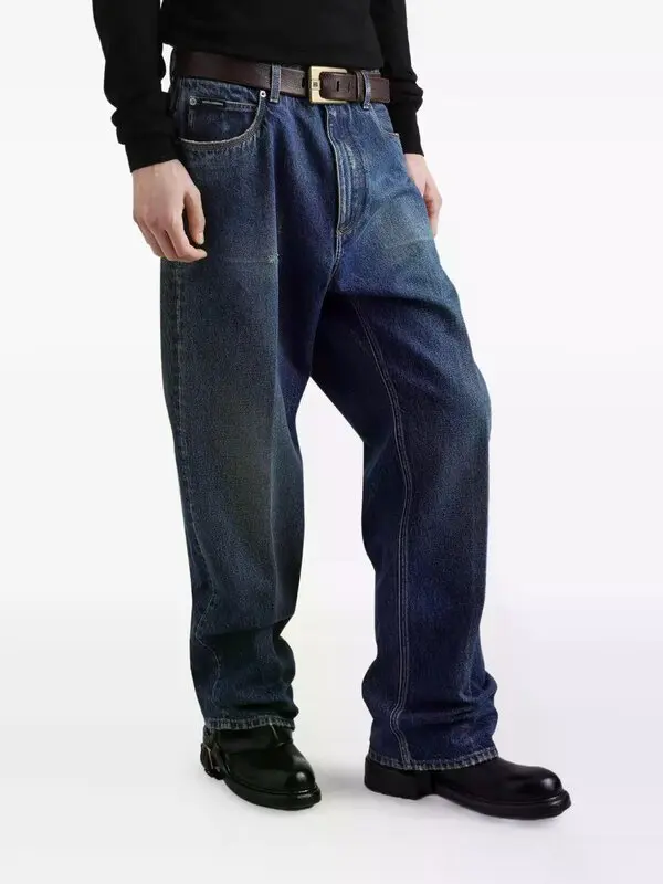 Dolce & Gabbana Distressed Logo Plaque Jeans