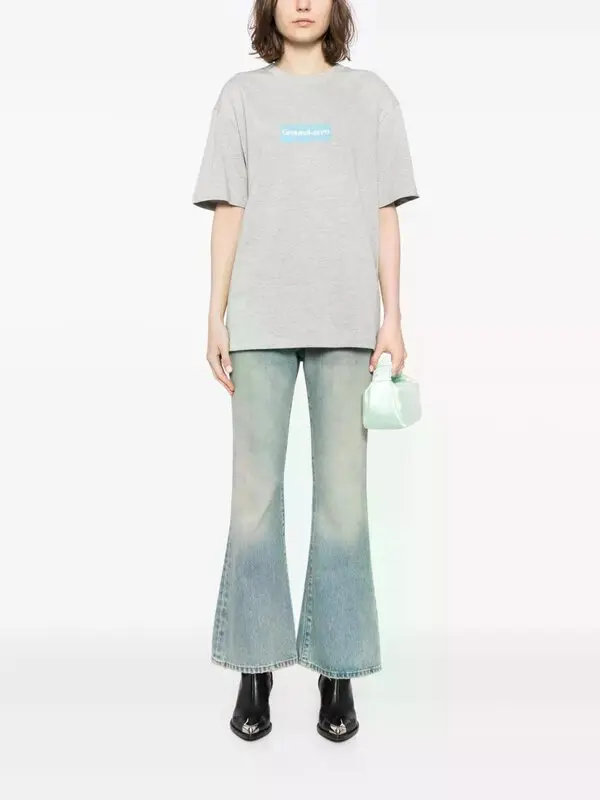 GROUND ZERO Logo Print Cotton T-shirt