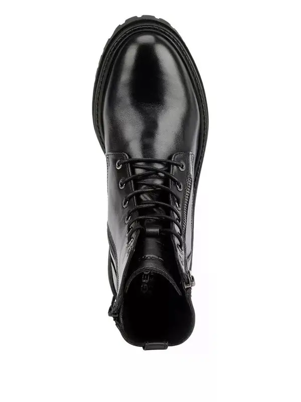 Geox Lace-up Zip Ankle Boots