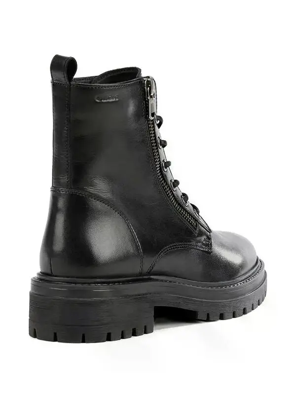 Geox Lace-up Zip Ankle Boots