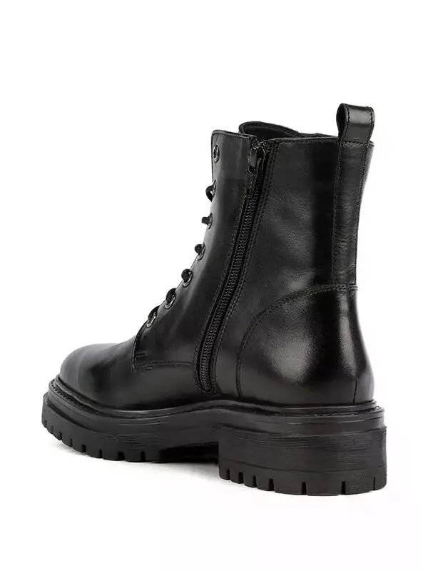 Geox Lace-up Zip Ankle Boots