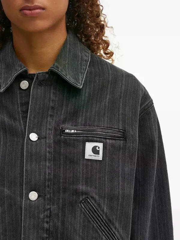 Carhartt Work In Progress Denim Jacket With Zip Pocket