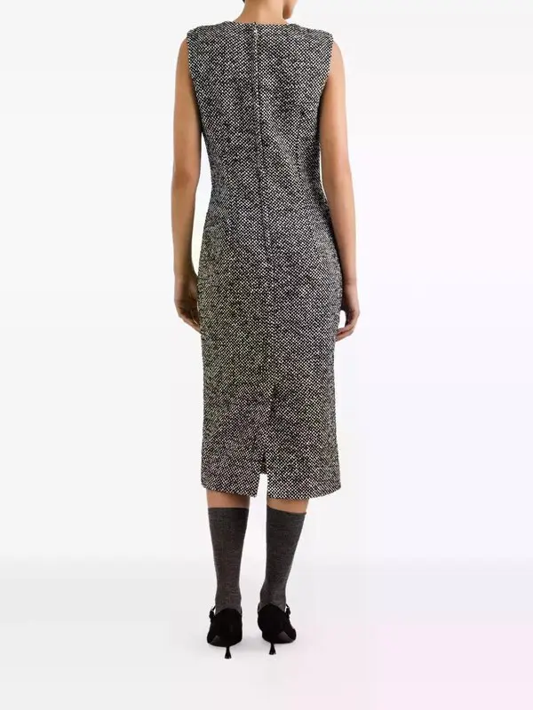 Dolce & Gabbana Sleeveless Midi Dress - Black