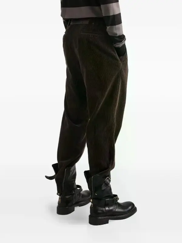 Dolce & Gabbana Pleated Corduroy Trousers - Brown