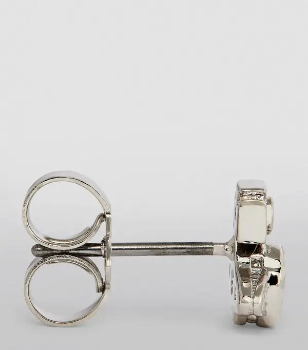 VIVIENNE WESTWOOD Mayfair Bas Relief Stud Earrings With Crystal