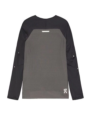 On Performance Long-sleeve Technical Top - Black & Eclipse
