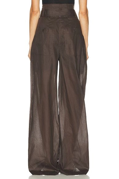 Adam Lippes Jericho Pleated Wide-leg Trousers - Ebony