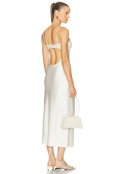 SEROYA Peony Dress - Eggshell