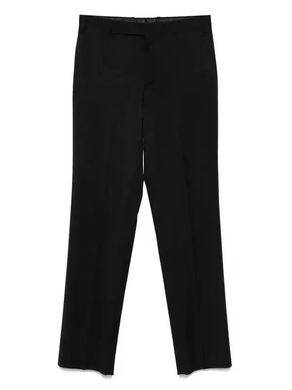 LARDINI Wool Trousers - Black