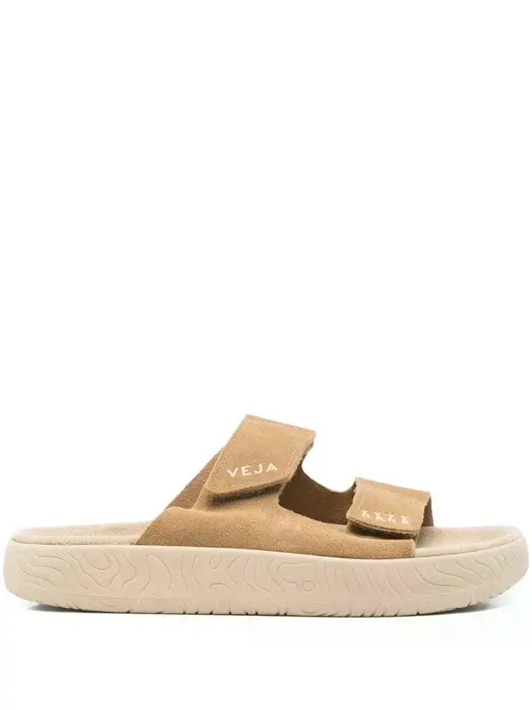 VEJA Etna Double-strap Suede Sandals - Brown