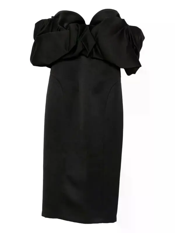 Elisabetta Franchi Off-shoulder Ruffled Midi Dress