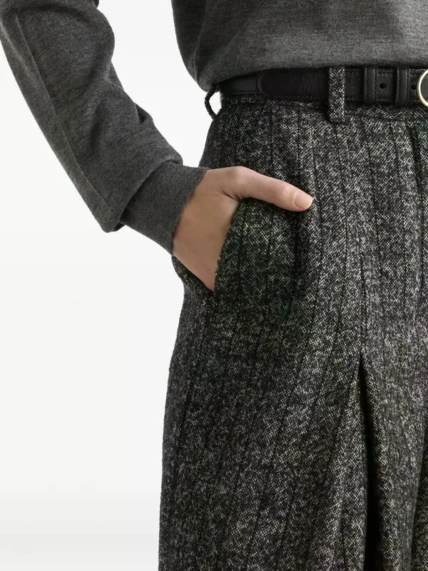 Dolce & Gabbana Pleated Tweed Trousers