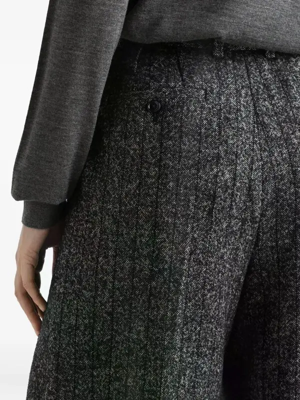 Dolce & Gabbana Pleated Tweed Trousers
