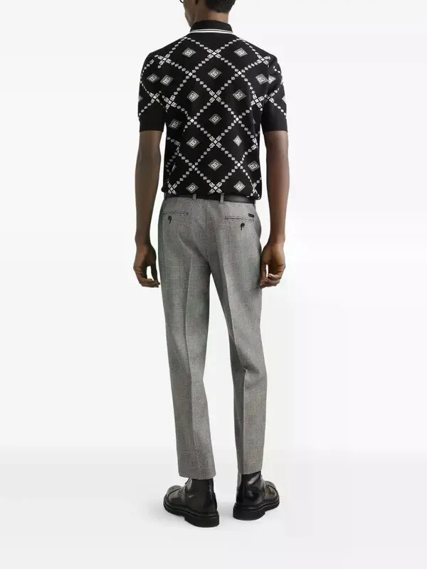 Dolce & Gabbana Logo-pattern Polo Shirt