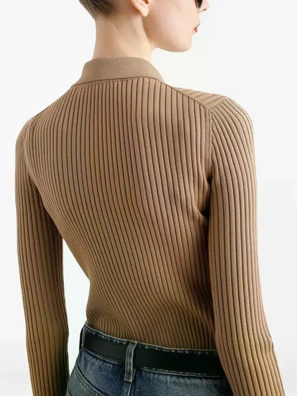 Dolce & Gabbana Ribbed Polo Top