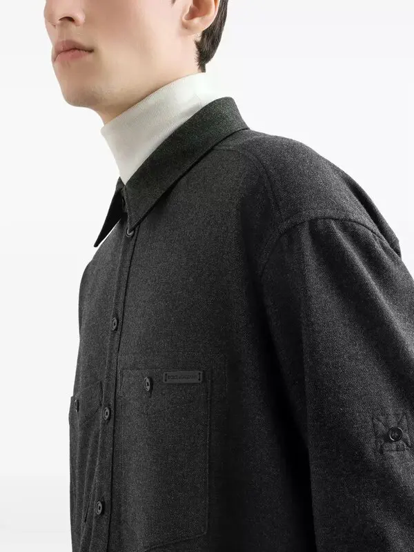 Dolce & Gabbana Two-pockets Wool Shirt