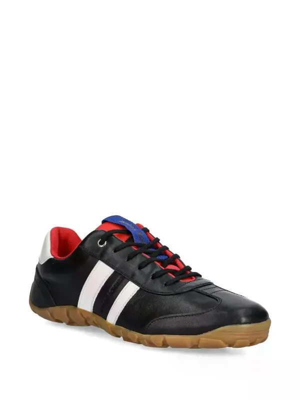 WALES BONNER Leather Stripe Low Top Sneakers