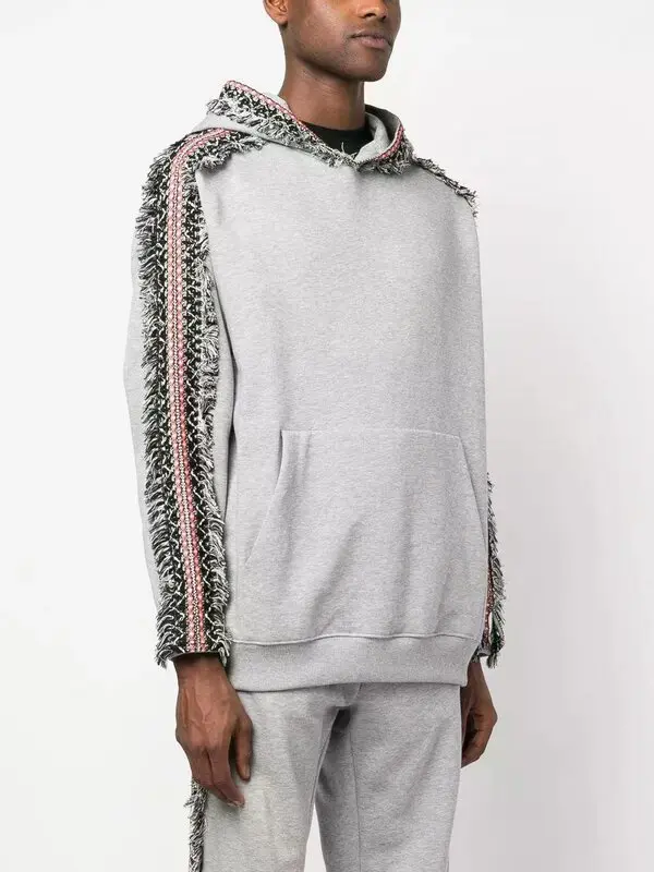 RITOS Embroidered Detail Hoodie - Grey