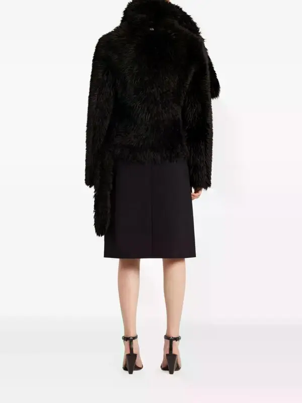 COURREGES Cropped Fur Jacket