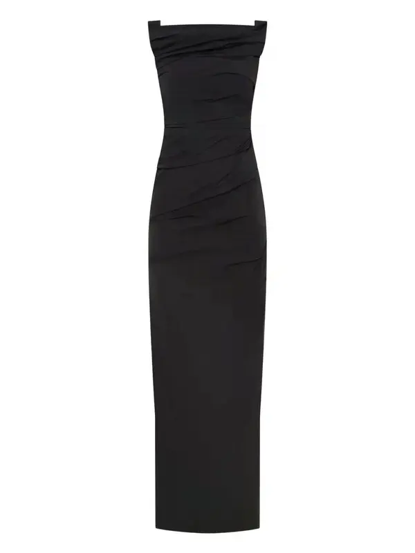 Rachel Gilbert Camille Draped Cut-out Gown