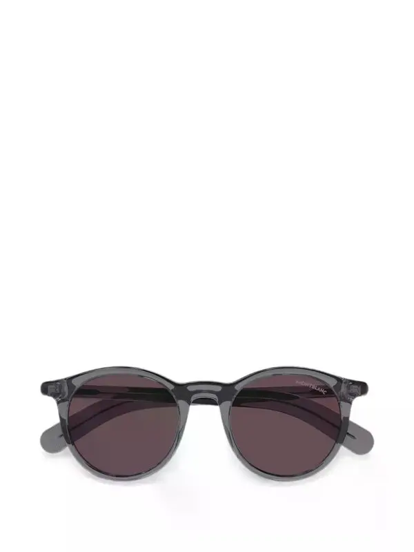 Montblanc Mb0353s Round-frame Sunglasses - Grey