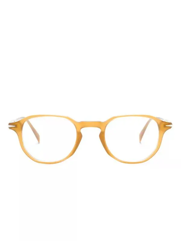DB EYEWEAR BY DAVID BECKHAM Round Frame Glasses - Brown