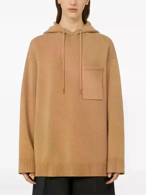 Max Mara Hooded Pocket Sweater - Neutrals