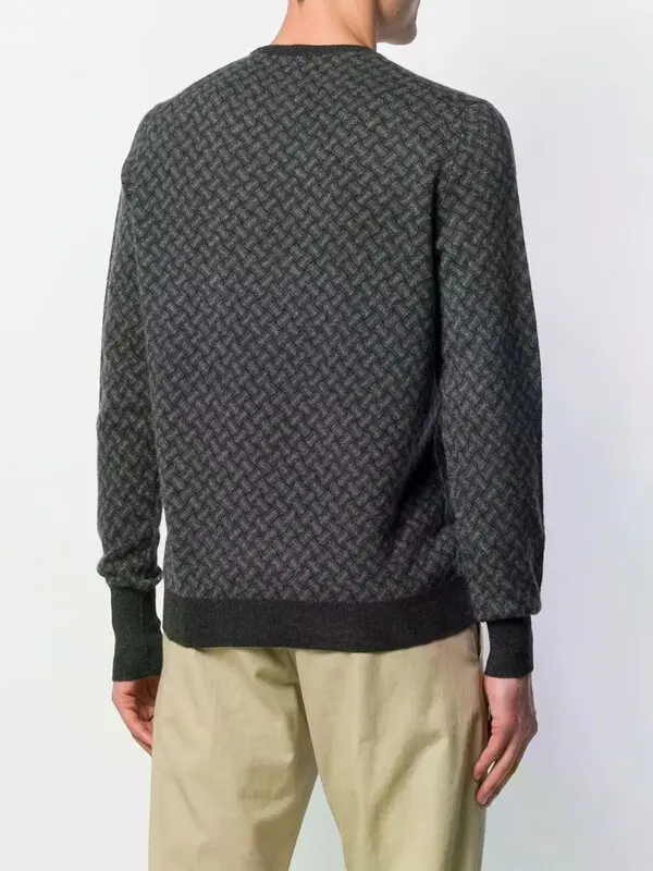 DRUMOHR Crew Neck Cashmere Sweater - Grey