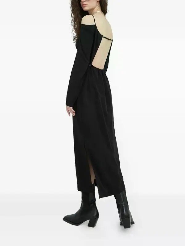 SAMSOE SAMSOE Off-shoulder Midi Dress - Black