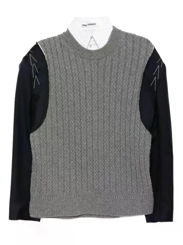 SONIA CARRASCO Panelled Jumper