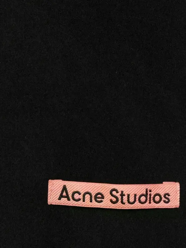 Acne Studios Tassel-detail Wool Scarf - Black