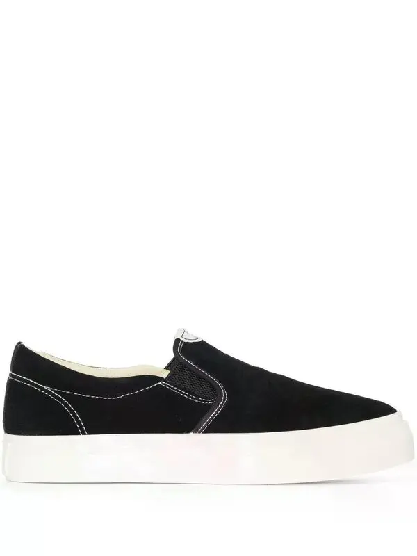S.W.C STEPNEY WORKERS CLUB Lister Slip-on Suede Trainers - Black