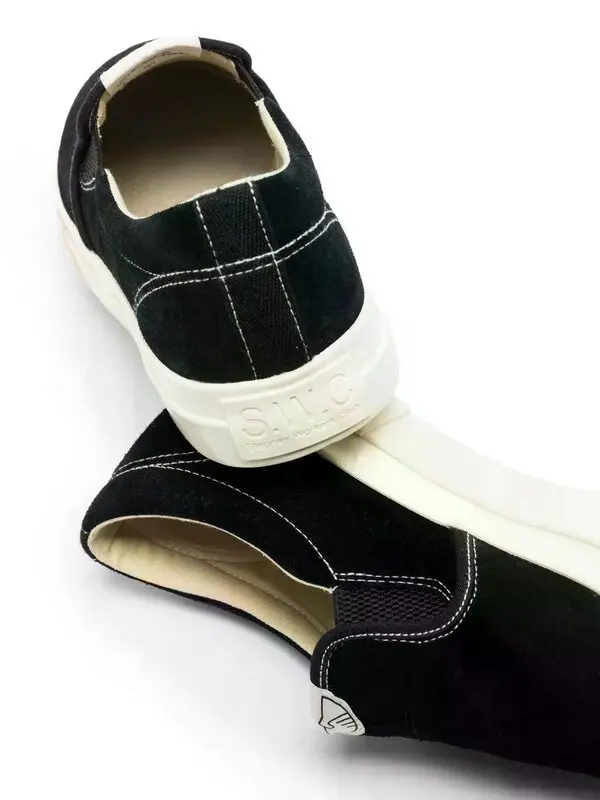S.W.C STEPNEY WORKERS CLUB Lister Slip-on Suede Trainers - Black