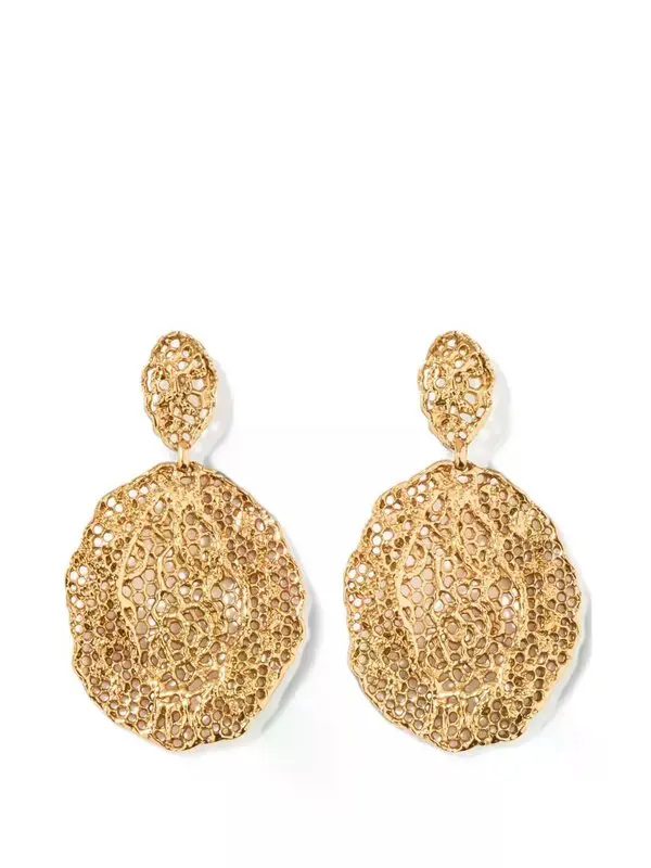 AURÉLIE BIDERMANN Vintage Lace Earrings - Metallic