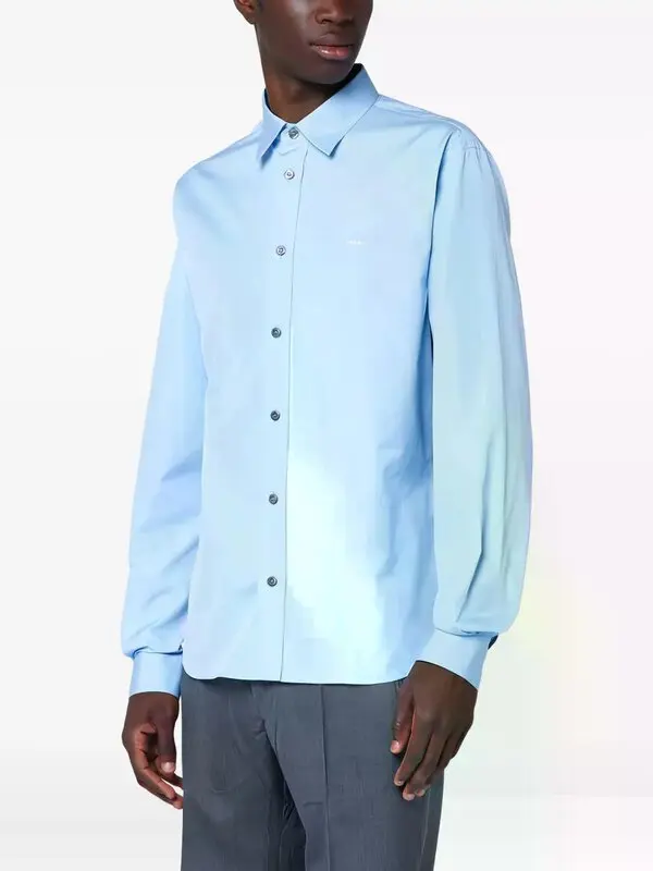 Prada Embroidered-logo Shirt