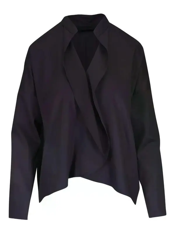 Zero + Maria Cornejo V-neck Ruffle Blouse