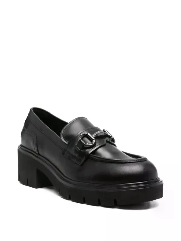 NEROGIARDINI Chain Detail Platform Loafers