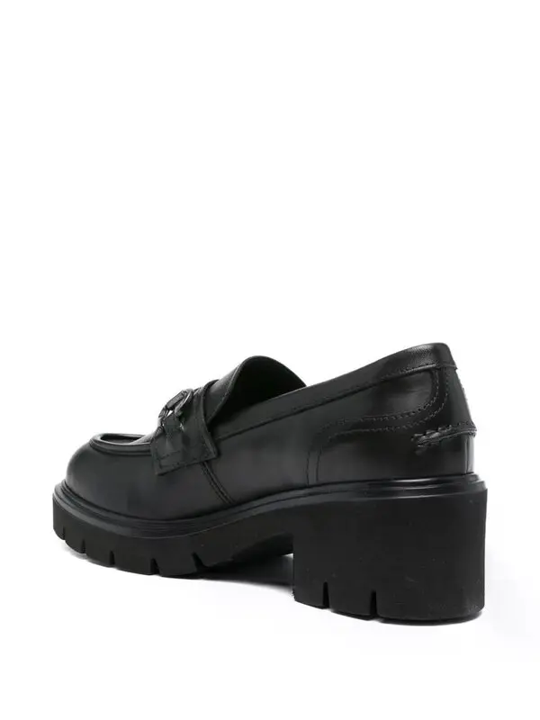 NEROGIARDINI Chain Detail Platform Loafers