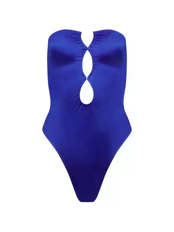 MAISON CLOSE Halterneck Thong Swimsuit