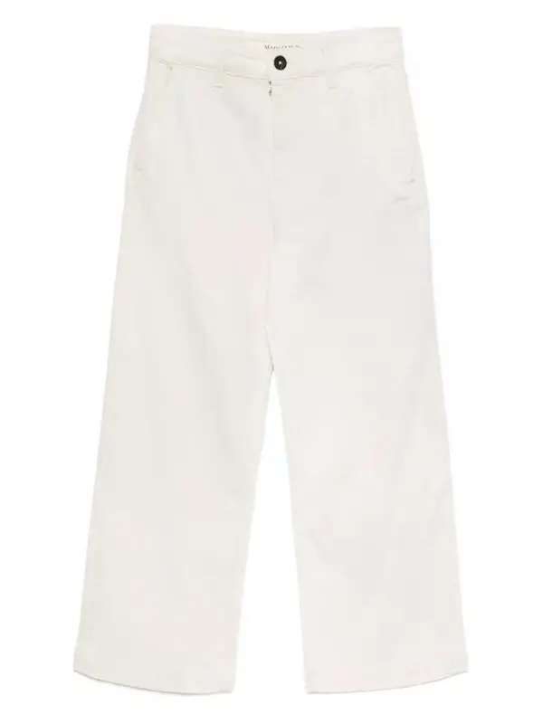 Marc O'polo Cropped Cuffed Trousers - Neutrals